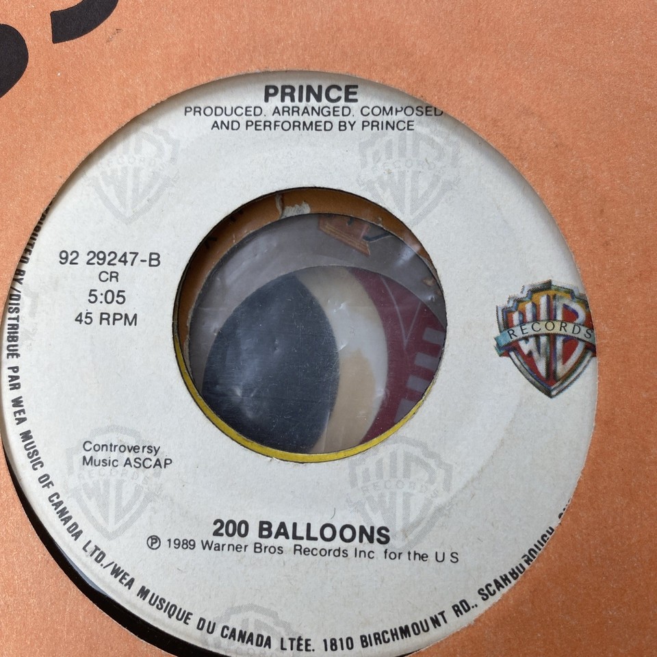 Soul 45 Prince - Batdance / 200 Balloons On Wb Records | eBay