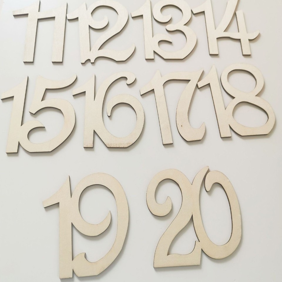 10pcs Wooden Table Numbers for Wedding Reception Party Banquets ...