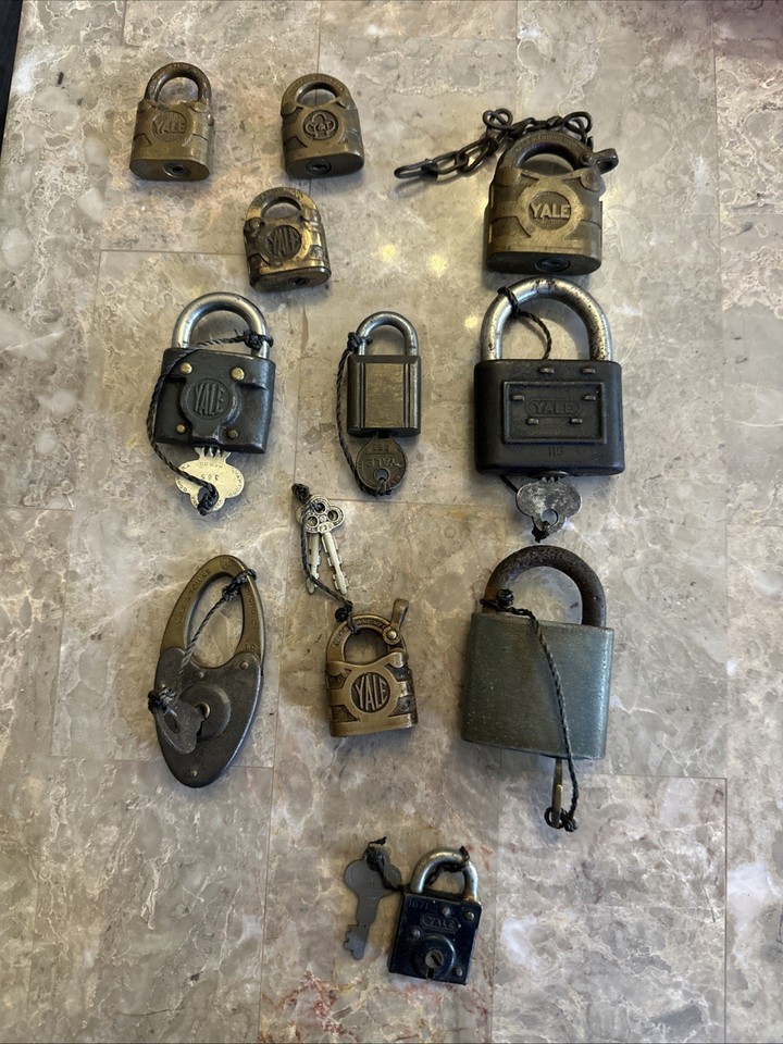 Lot 11 Vintage Padlocks Yale And Other | eBay