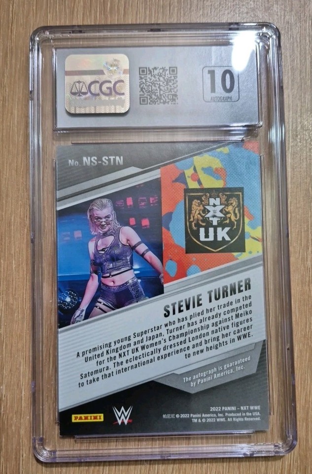 2022 Panini WWE NXT STEVIE TURNER On Card Rookie Autograph (CGC 9 Mint) RC | eBay