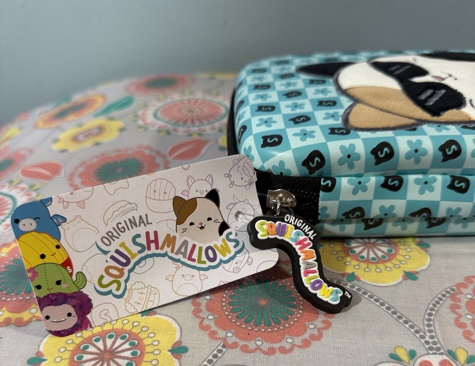 Squishmallows Hard Shell Zip Up Pencil Case Cam The Calico Cat New With ...