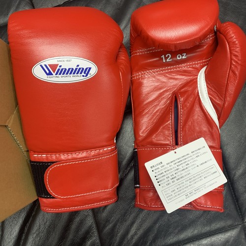 Red 12oz MS-400B Winning Boxing Gloves made in Japan boxing glove ...