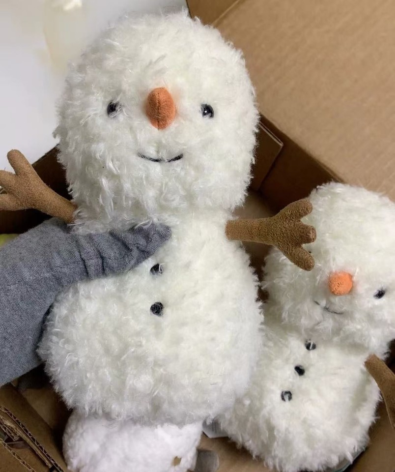 Jellycat Warmhearted Little Snowman Limited Edition Christmas Plush Toy ...