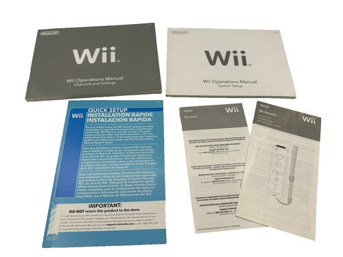 Nintendo Wii Operations Manual System Setup Guides | eBay