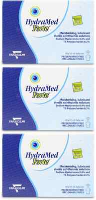 HydraMed Forte 30 Doses | Eye Drops | Dry Eye Relief | Lubricating Eye ...