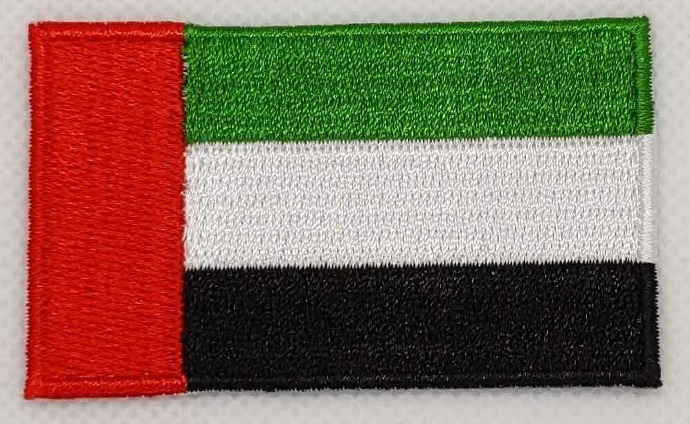 United Arab Emirates UAE Flag Patch Embroidered Iron On Applique ...