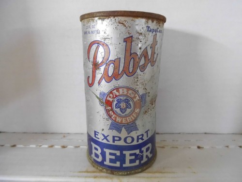PABST EXPORT O/I IRTP FLAT TOP BEER CAN~PREMIER~PABST BRG., MILWAUKEE ...