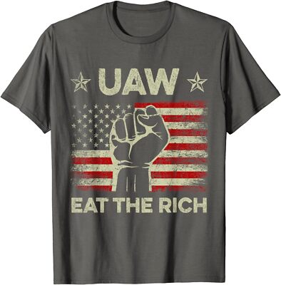UAW Eat The Rich UAW Strong UAW Proud Union Vintage Unisex T-Shirt | eBay