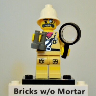 New Genuine LEGO Explorer Minifig w/ Binoculars + Magnifying Glass ...