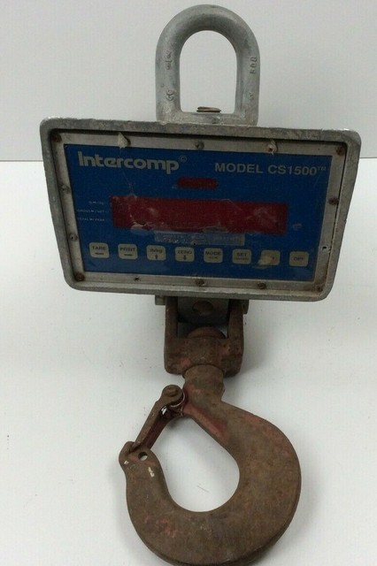 Intercomp CS1500 Digital Crane Scale 5000 LB Capacity T15220 for sale ...