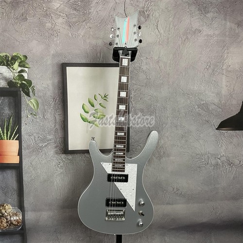6String Silver Electric Guitar Rosewood Fretboard Solid Boyd Maple Neck ...