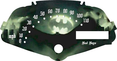 Honda Fury VT1300CX Custom Speedometer Face Plate Batman MPH or HM/H | eBay