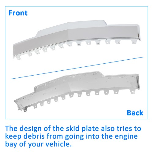 Chrome Front Lower Bumper Skid Plate For 14-15 Chevrolet Silverado 1500 ...