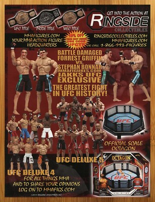 2010 Ringside UFC Action Figures Print Ad/Poster MMA Ultimate Fighting ...