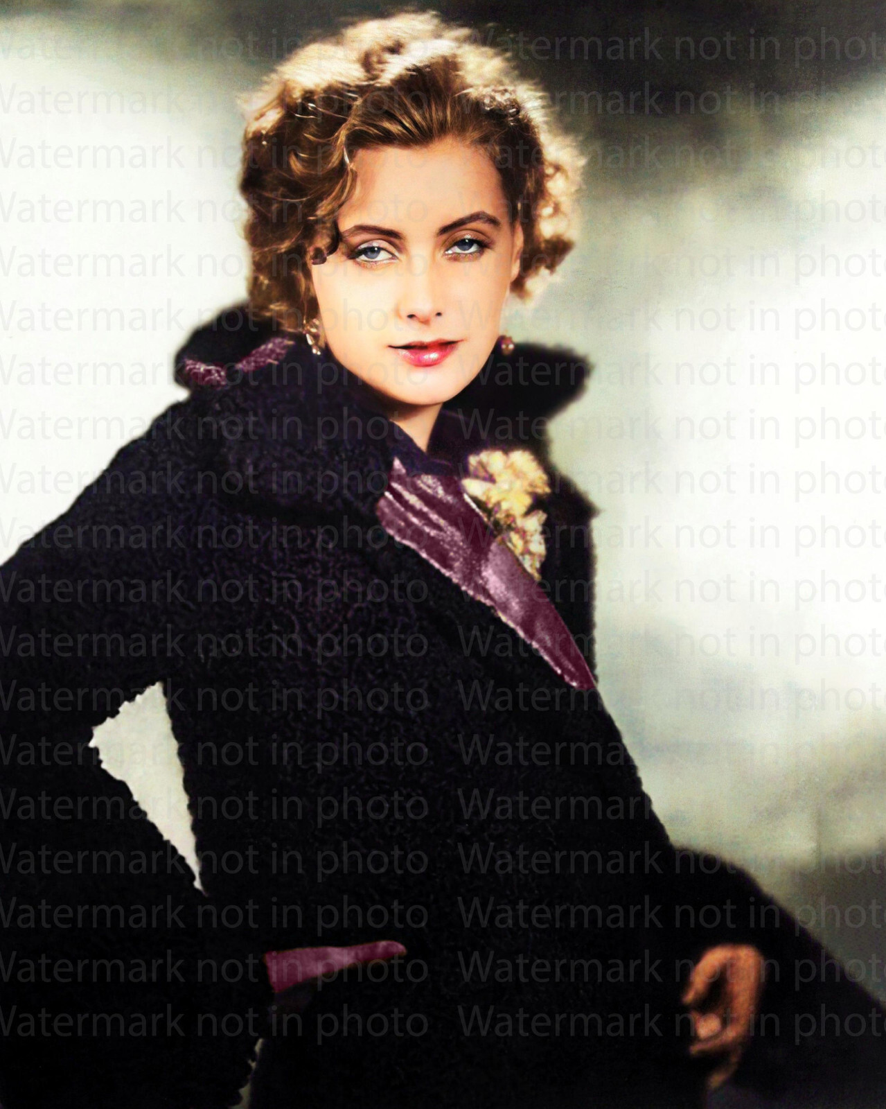 Greta Garbo 8x10 RARE COLOR Photo 604 | eBay