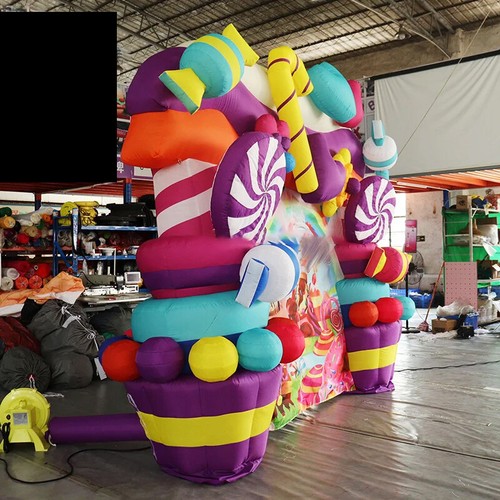 Inflatable Candy Arch Curtain Meters Archway Advertising Bow forEvent ...