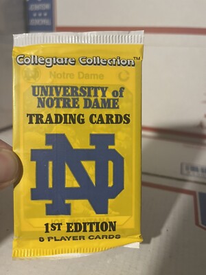 Univ. of Notre Dame 1990 Collegiate Collection Trading Cards (8) 1st ...
