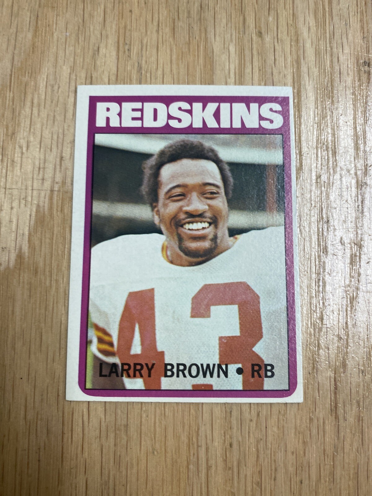 1972 Topps Football Larry Brown Redskins Card #95 | eBay