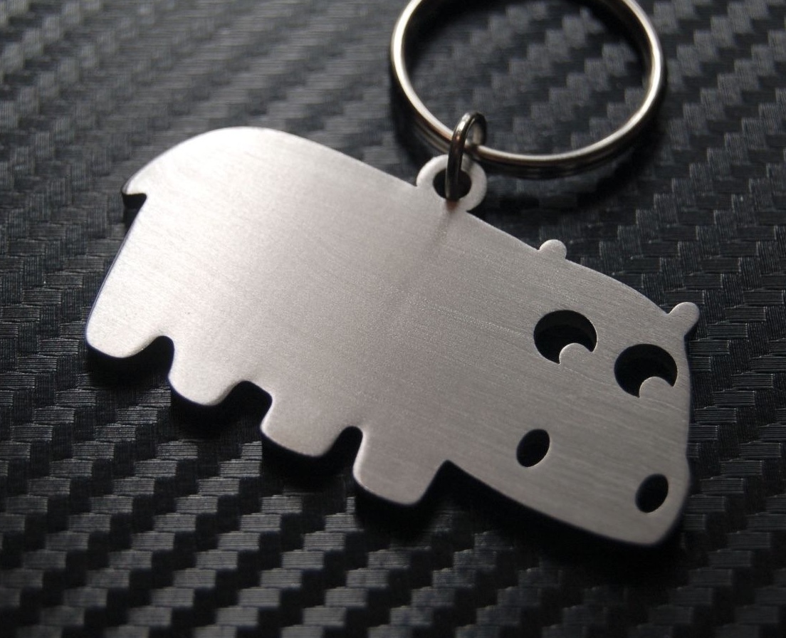 HIPPO Hippopotamus Zoo Semiaquatic Animal mammal Keyring Keychain Key ...