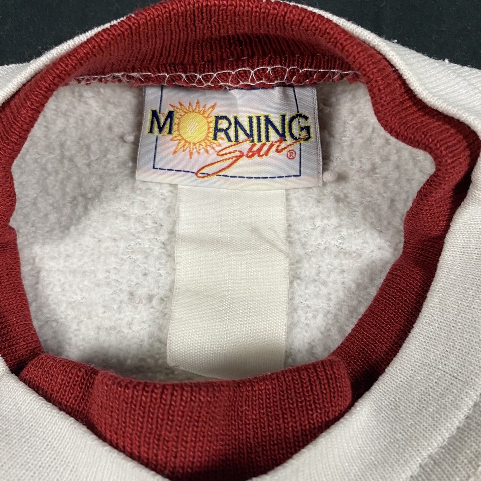 Vintage Morning Sun Lighthouse Seashells Crewneck Sweatshirt Size M | eBay