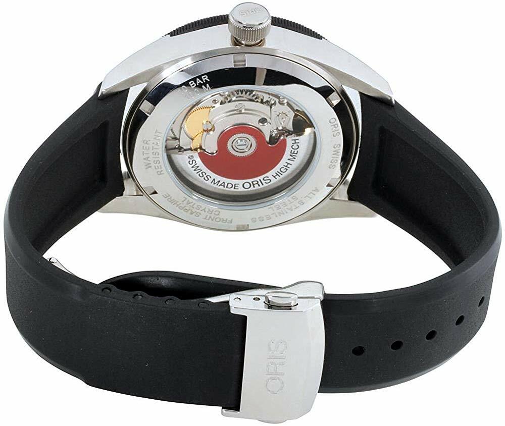 Genuine 22mm Oris 7662 ARTIX GT DAY DATE Ø 42mm Rubber Band Strap ...