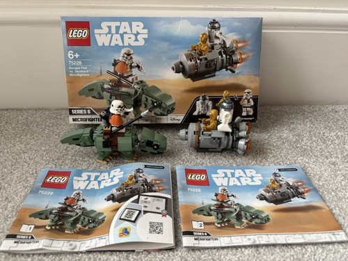 LEGO Star Wars 75228 Escape Pod v Dewback Microfighter 100% Complete ...