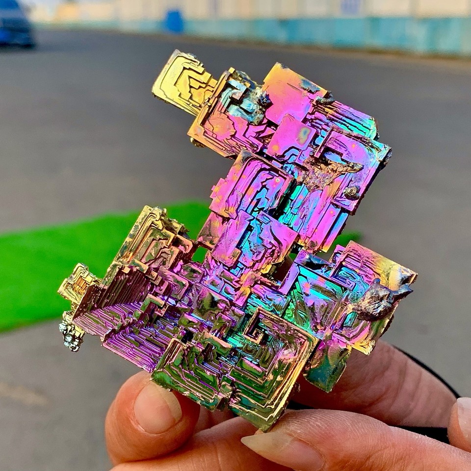 152G Colorful Aura iron ore Quartz crystal mineral cluster Rainbow | eBay