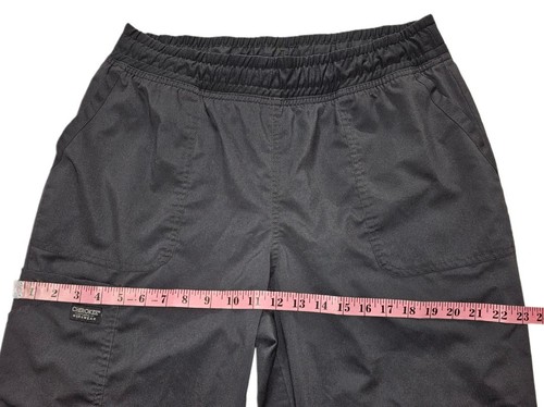 Cherokee Workwear Dark Gray Elastic Waist Cuffed Scrub Pants Size Large ...