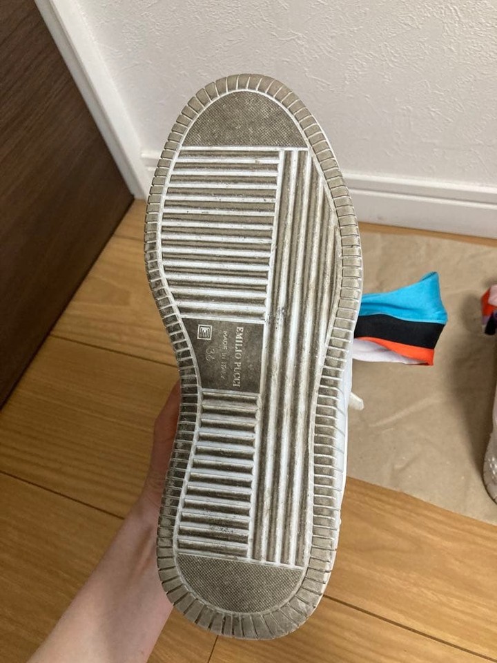 Emilio Pucci High Cut Sneakers Multicolor Lace Up Size 36 Women's ...