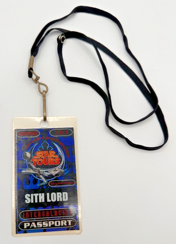 RARE Vintage Disney Star Tours MGM Studios SITH LORD Intergalactic ...