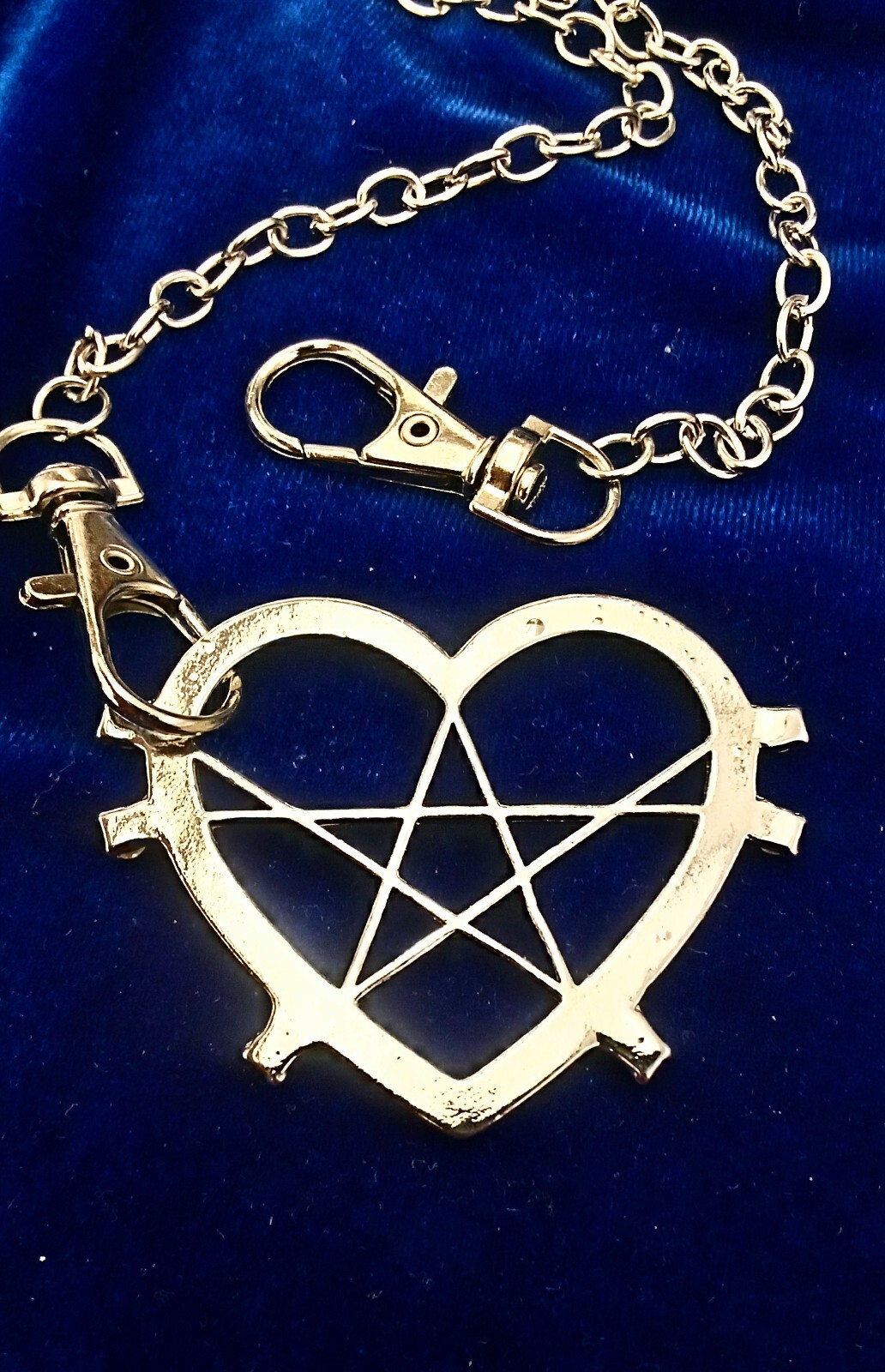 Heart Pentagram Necklace | eBay
