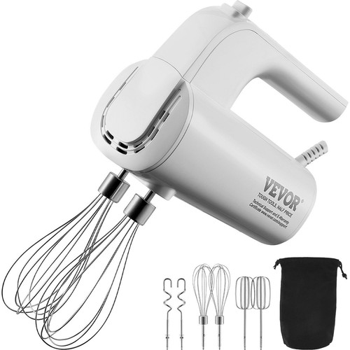 Digital Electric Hand Mixer, 5-Speed, 200W Portable Electric Handheld ...