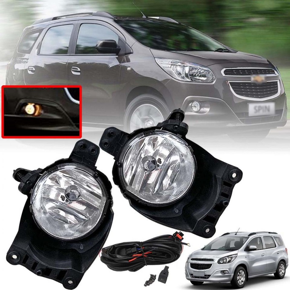Set Fog Lamp Front Bumper Spot Light Kit For 2012-2017 Chevrolet Spin ...