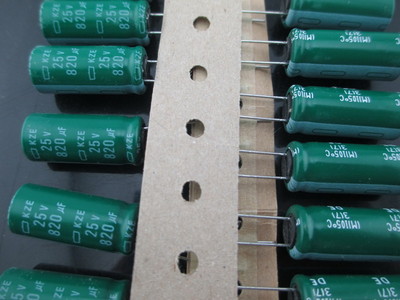 40pcs NCC Nippon Chemi-Con KZE 820mfd 25v 820uf electrolytic Capacitor ...