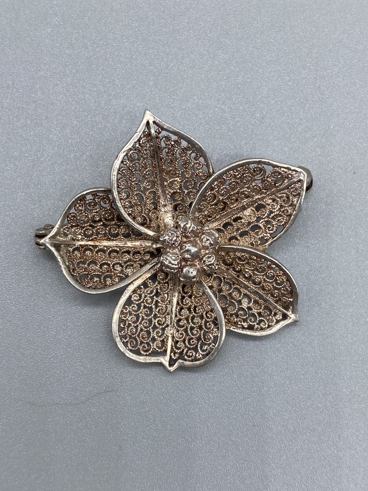 Vintage edelweiss brooch - Gem