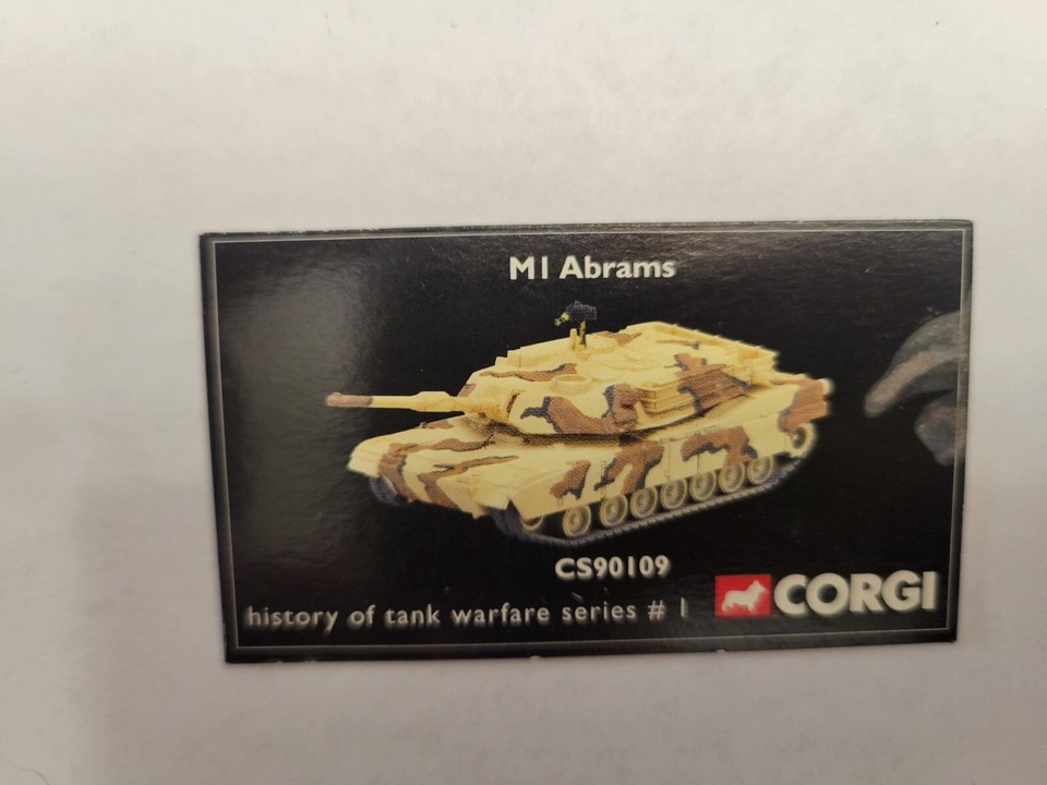 Corgi Fighting Machines M1 Abrams MBT Tank desert camo 2003 ~ Excellent ...