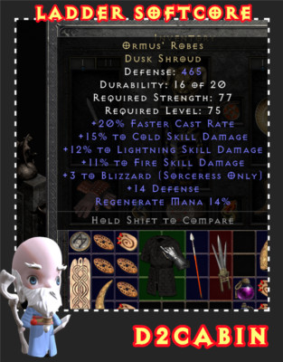 Diablo 2 SC💥Ladder💥Ormus Robe Ormus' Robes💥PC/SWITCH/PS | eBay Australia