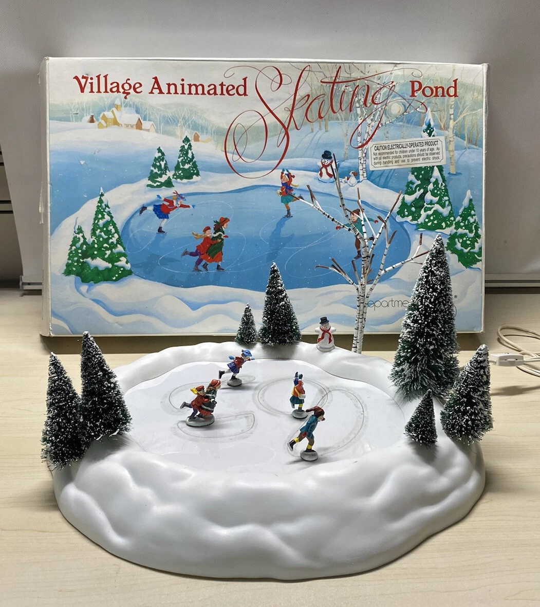 Village Animated Skating Pond By Department 56