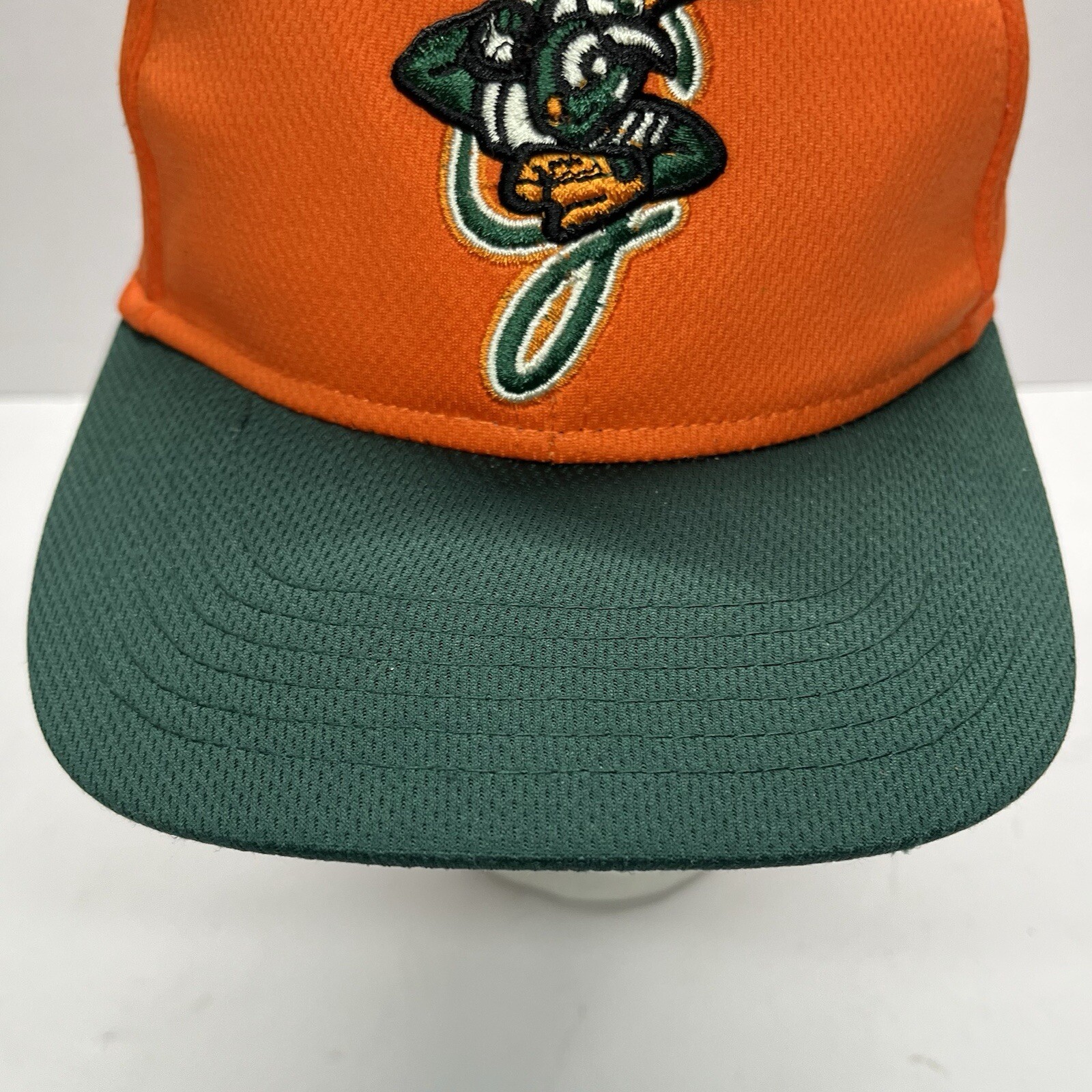 Greensboro Grasshoppers Hat Cap Hook Loop Youth Orange OC Sports ...
