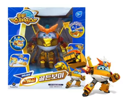 Super Wings Deluxe Special Golden Boy Transformer Robot Figure / Korea ...