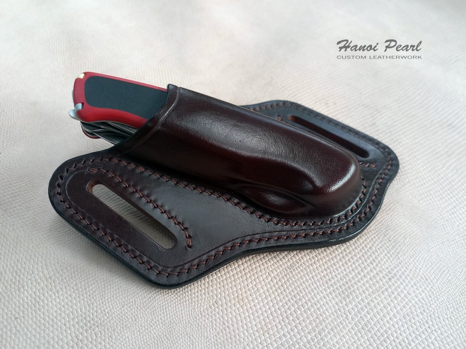 Custom Cross Draw Leather Sheath for SAK Victorinox RangerGrip 78/ 79 ...