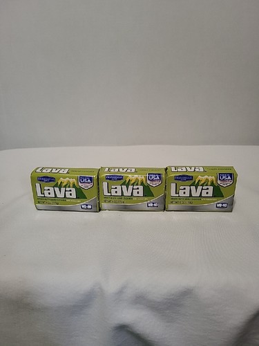 Lot Of 3 Lava Heavy-Duty Hand Cleaner with Moisturizers Hand Bar Soap 4 ...