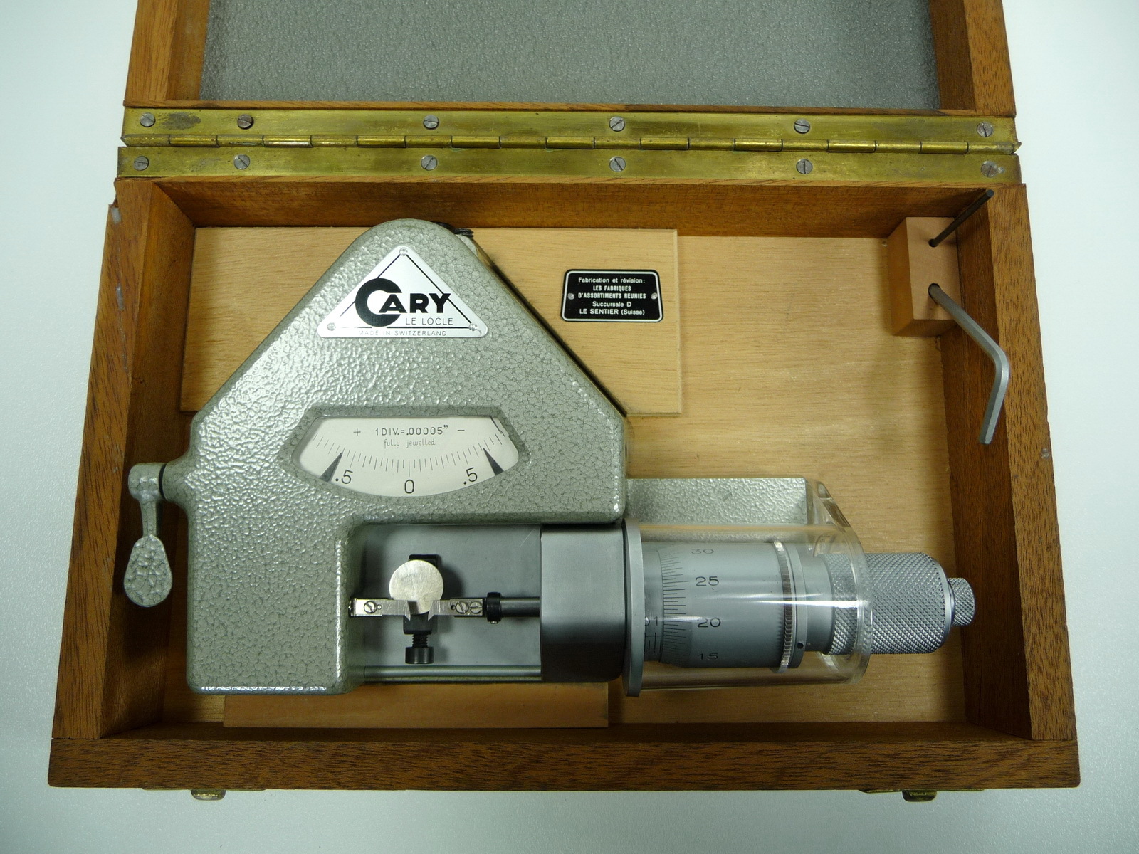 2pc/Lot_Cary Dial Comparator Bench Micrometer Watchmakers Uhrmacher ...