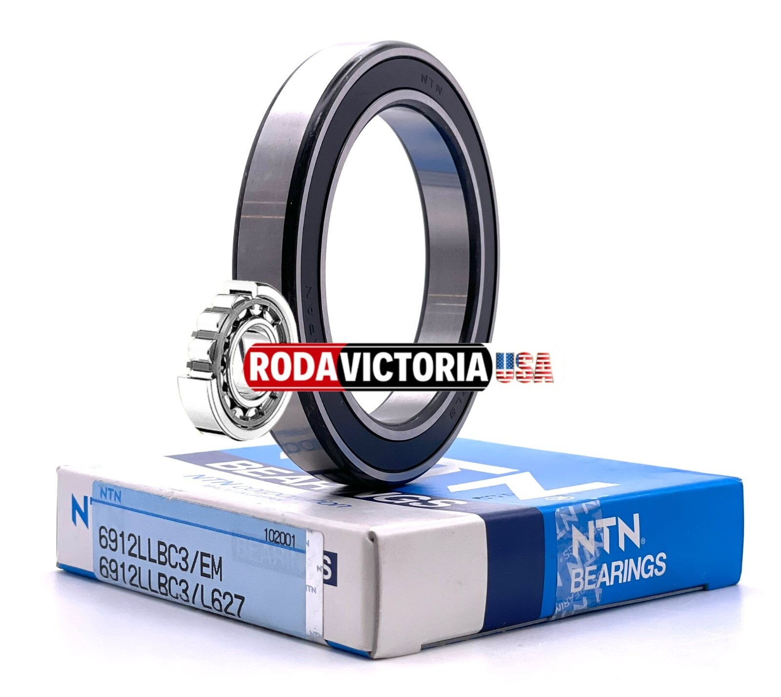 NTN JAPAN 6912 LLB C3 BEARING RUBBER SEALED 61912 2RS 6912 LLU ...