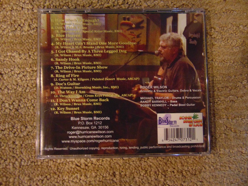 The Way I Am by Roger "Hurricane" Wilson (CD, Dec-2006, BlueStorm ...