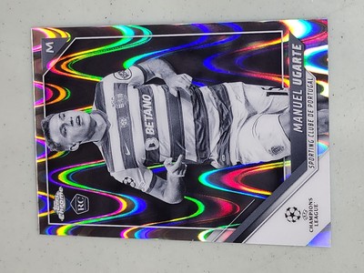2021-22 Topps Chrome UEFA Champions League #7 Manuel Ugarte Ray Wave ...