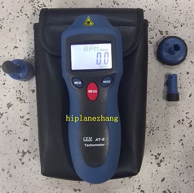 Hi-accuracy 0.05% Contact & Non-contact RPM Engine Tachometer Laser ...