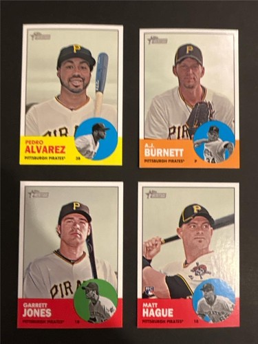 2012 Topps Heritage Pittsburgh Pirates Master Team Set 20 Cards With SP ...