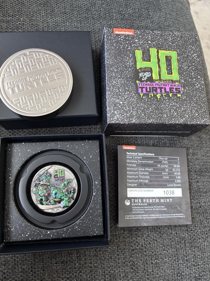 teenage mutant ninja turtles silver coin | eBay Australia