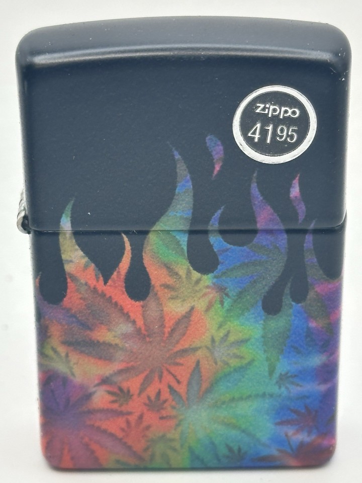 Leaf Bud 420 Flames Wrap Around Zippo Lighter New 49534 | eBay